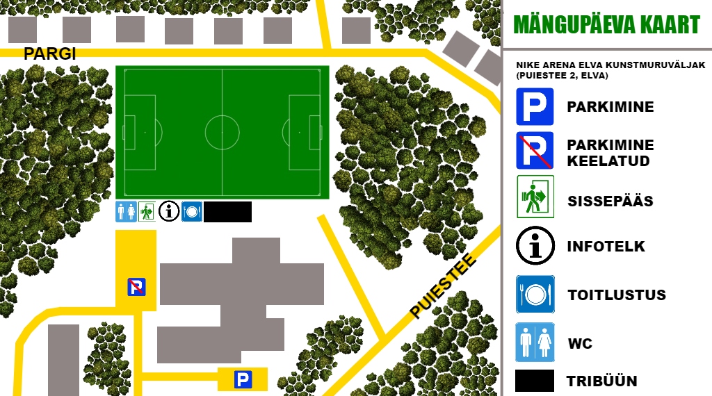 FC Elva esindusmeeskonna mängupäeva info — FC Elva